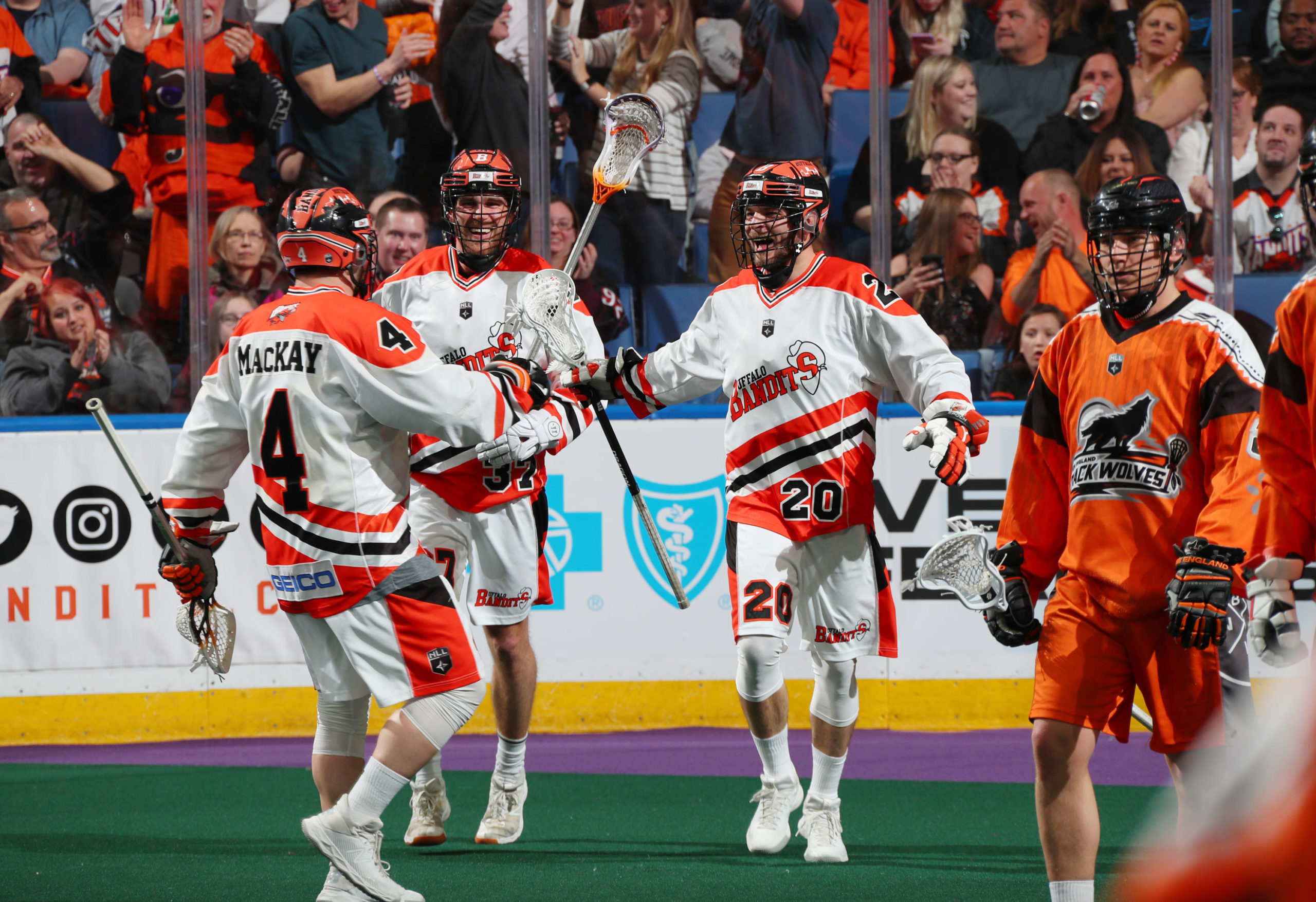 Bandits Clinch Top Seed In East With Win Over New England - NLL