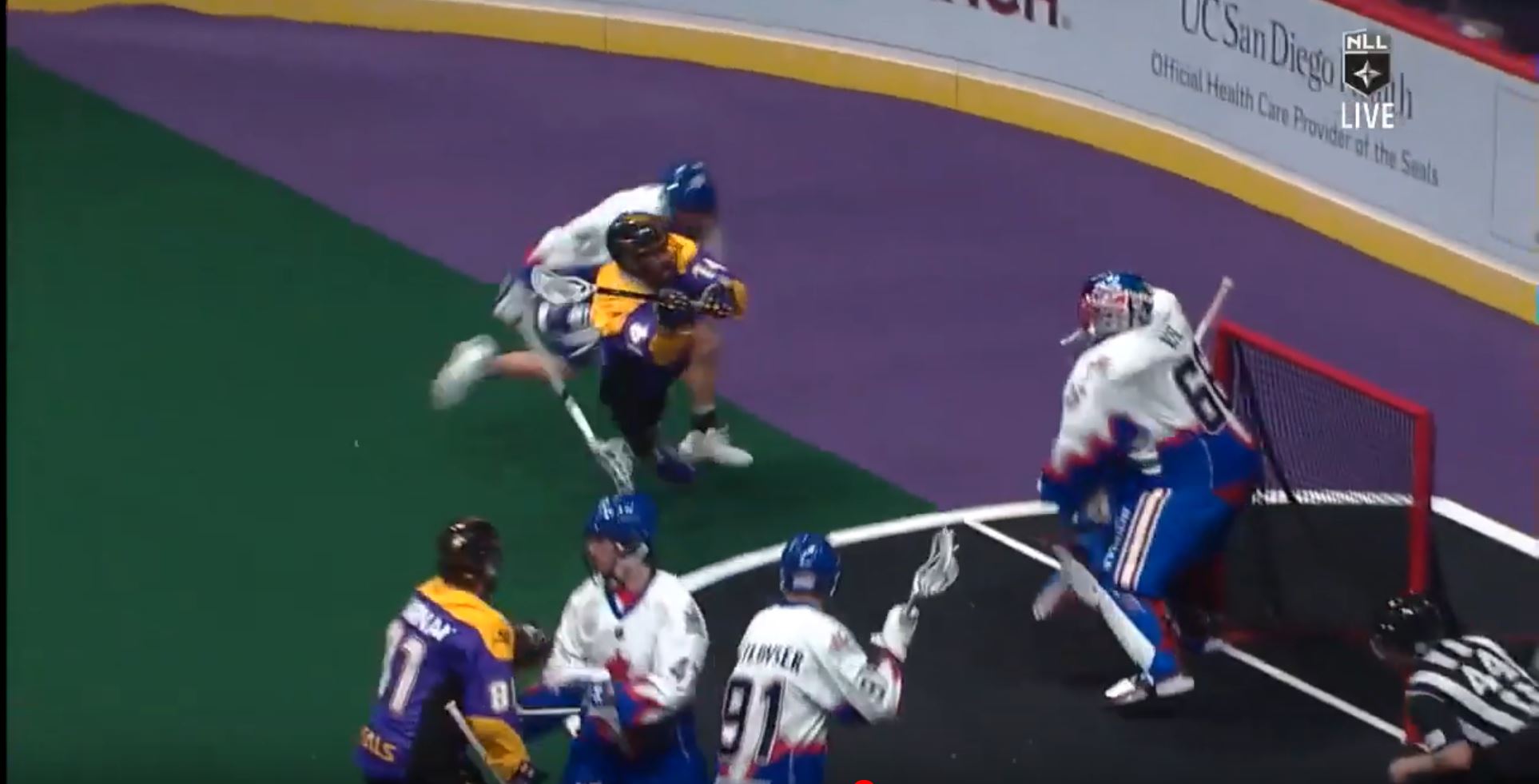 Berg Nets Hat Trick for Seals