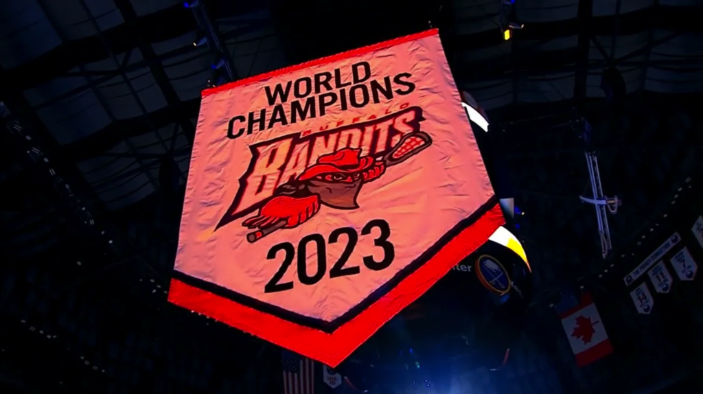 Buffalo Bandits Raise Championship Banner - NLL